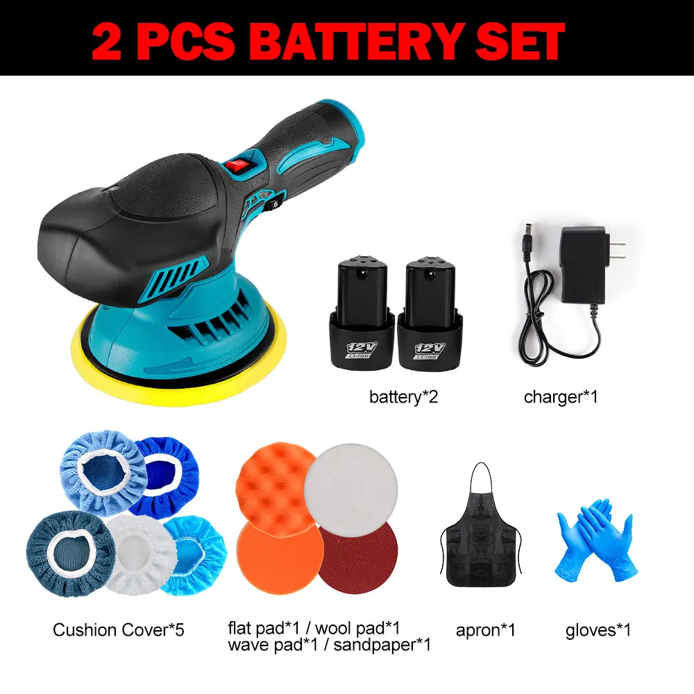 Cordless Mini 12V Electric Car Polisher | EttaGadgets