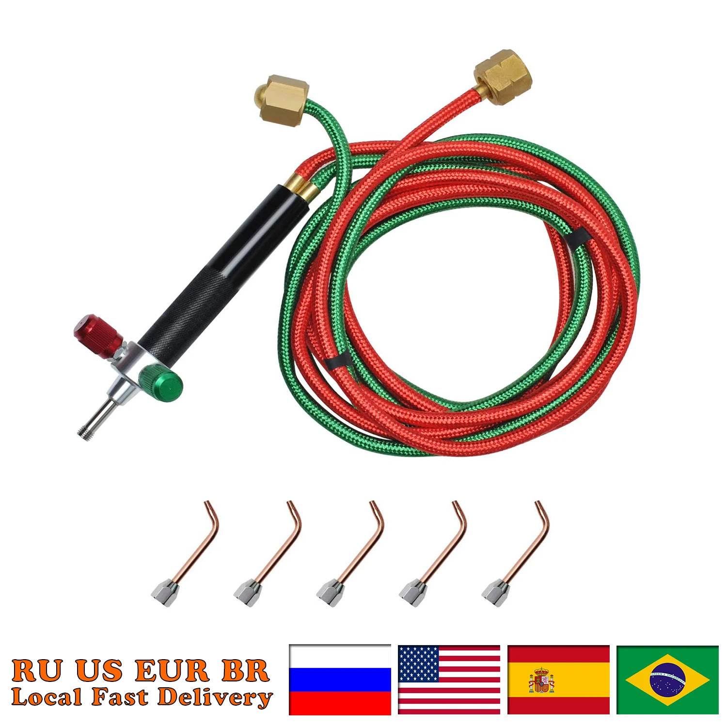 Mini-Gas-Little-Torch-Soldering-Welding-Gun-Kit-With-5-Tips-For-Hoses ...