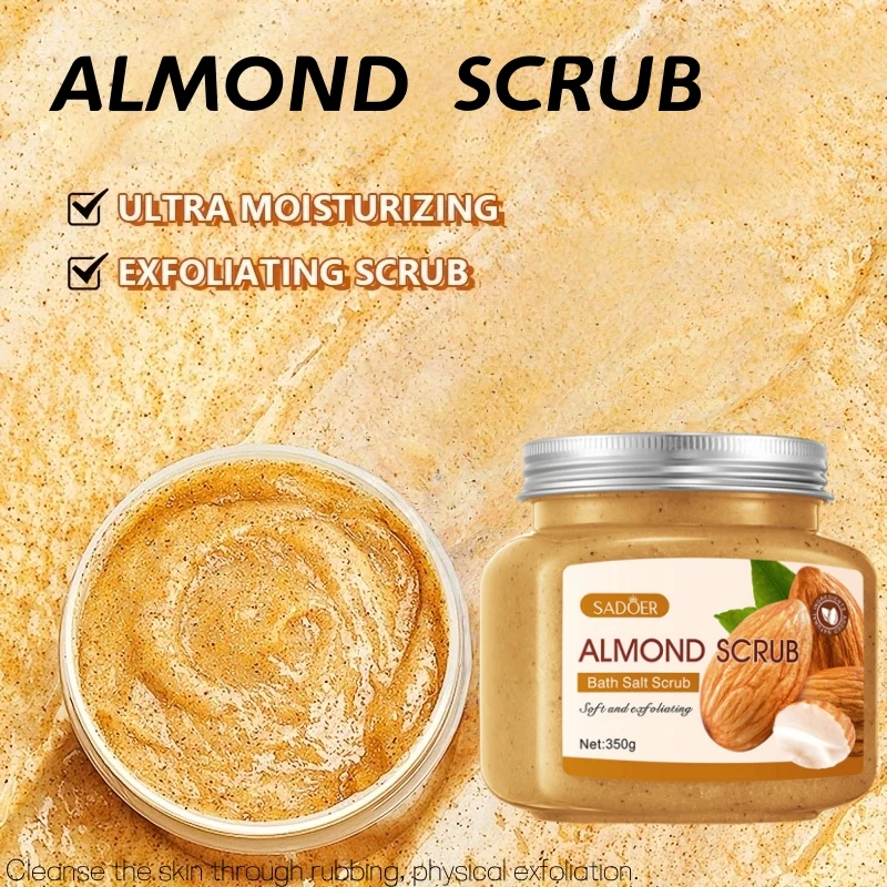 Almond Scrub 350g - Hypoallergenic Exfoliating Wipe Suitable for All ...