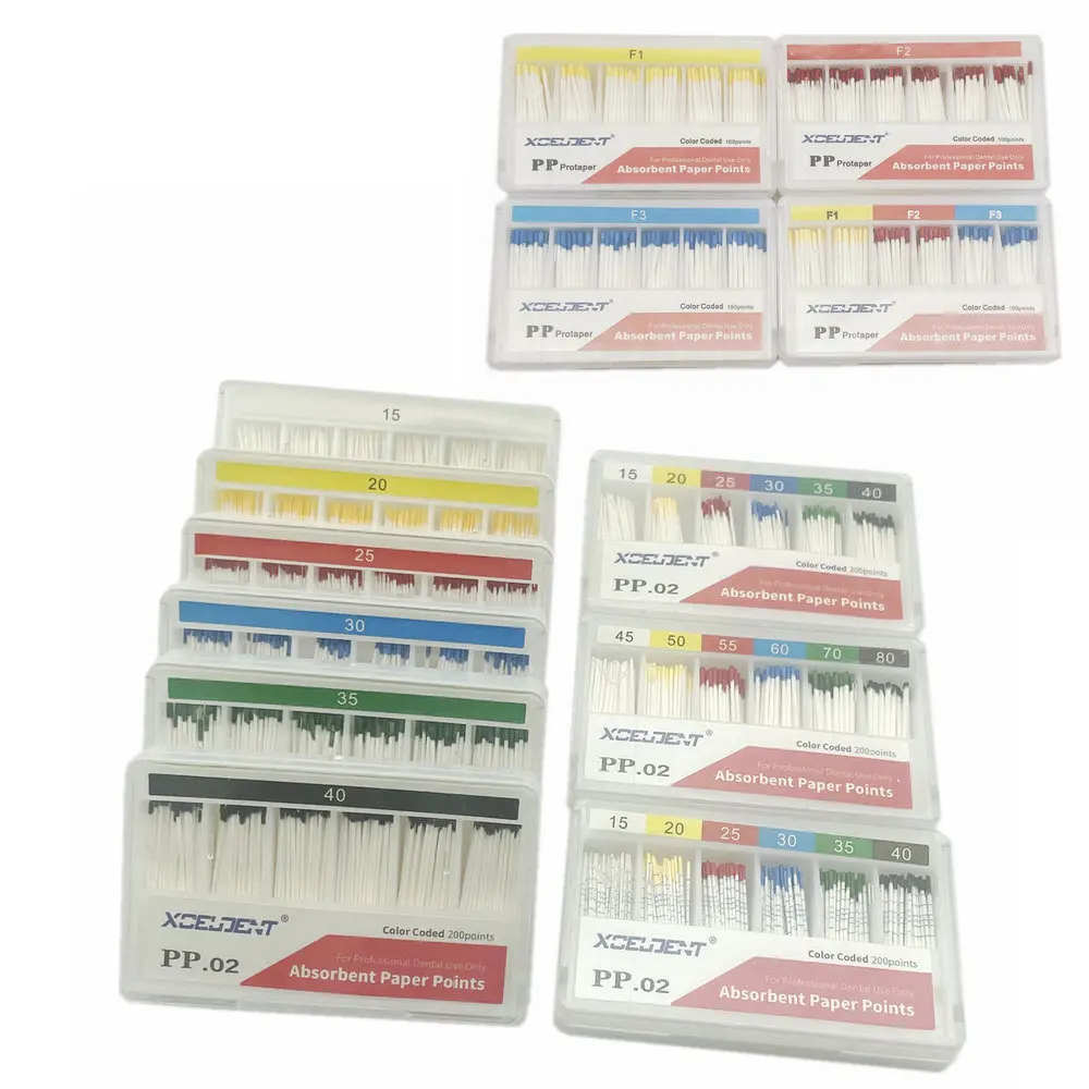 1box-Dental-Absorbent-Paper-Points-Root-Cancel-Endodontics-Cotton-Fiber ...