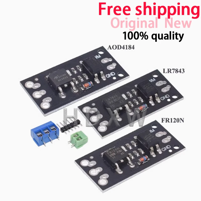 (5-20piece)FR120N LR7843 AOD4184 D4184 Isolated MOSFET MOS Tube FET ...
