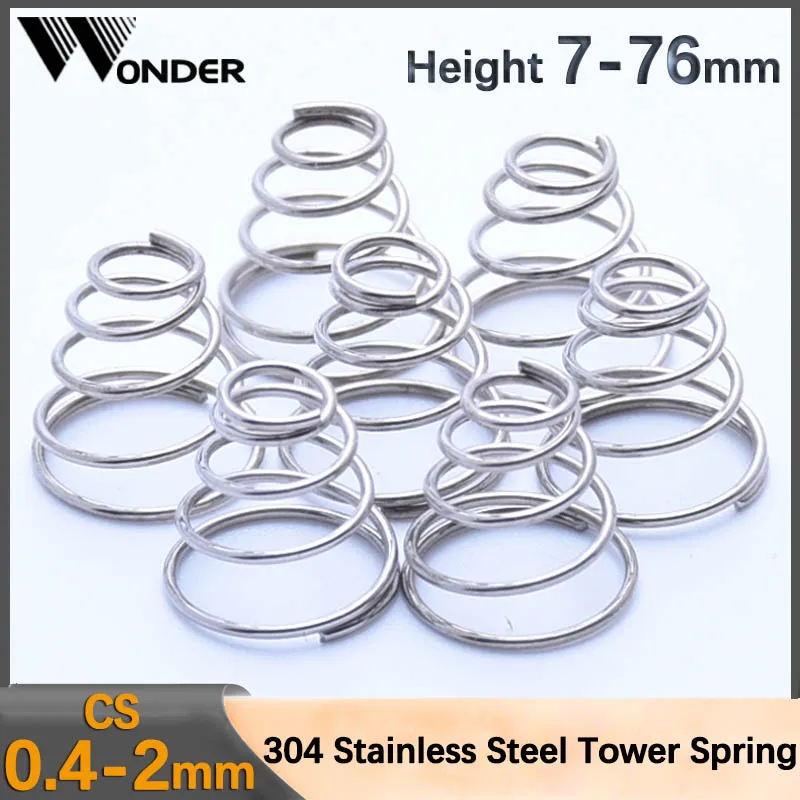 304-Stainless-Steel-Tower-Springs-Conical-Cone-Compression-Spring ...