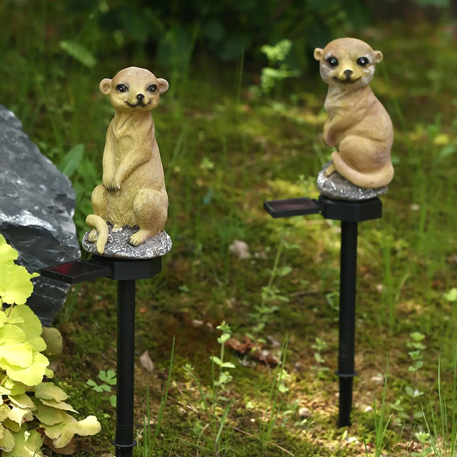 Garden-Solar-Lights-Resin-Otter-Figure-Lights-Landscape-Light ...