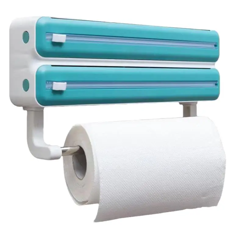 Cling-Wrap-Dispenser-Wall-Mount-Kitchen-Storage-Organization-Holder ...