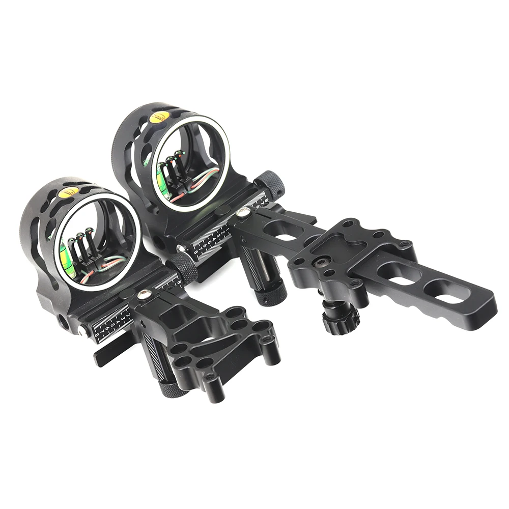 Compound-Bow-Long-Short-Rod-5-Needle-Aiming-Pin-Sight-4-Way-Adjustable ...