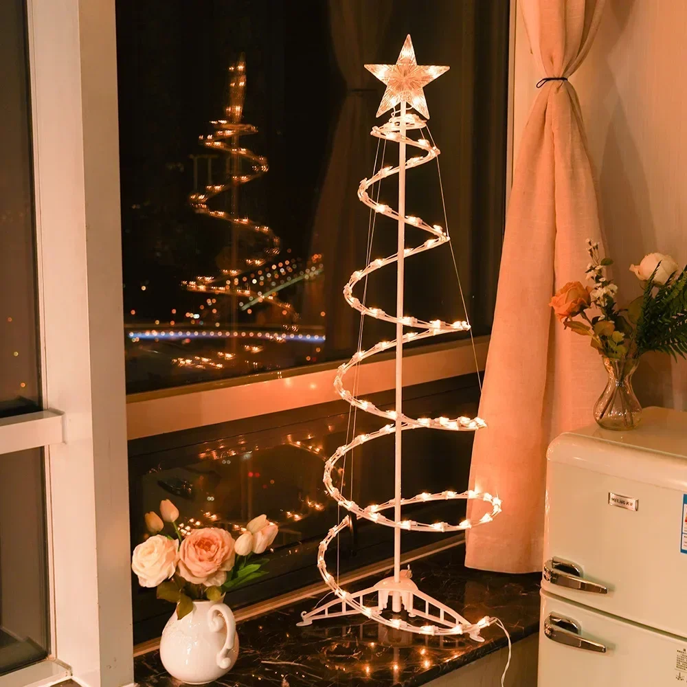 Simple-Spiral-DIY-Assembly-Christmas-Tree-Bedroom-Decor-Christmas-Tree ...