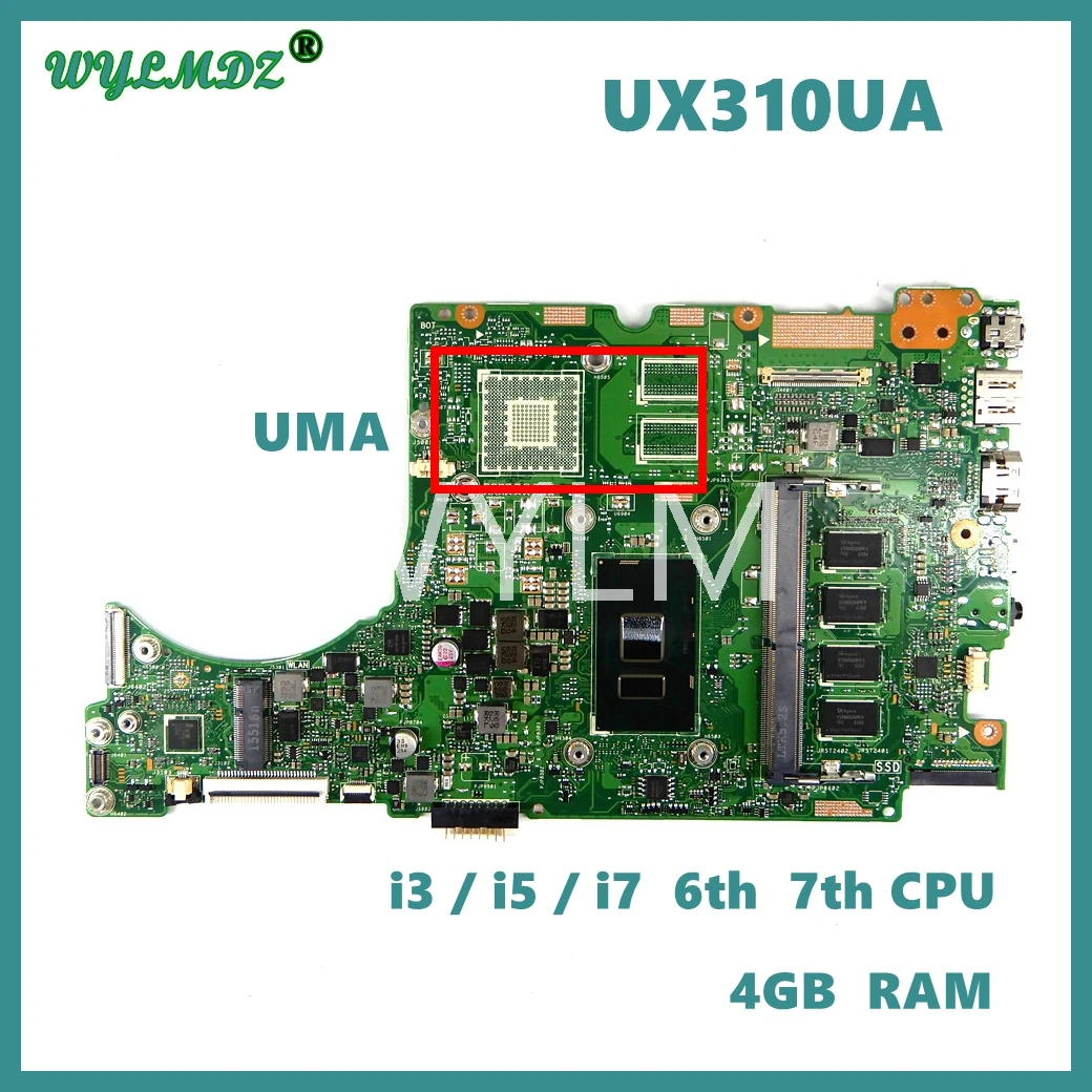 UX310UA-Notebook-Mainboard-For-Asus-UX310UV-RX310U-RX410U-UX410UQK ...