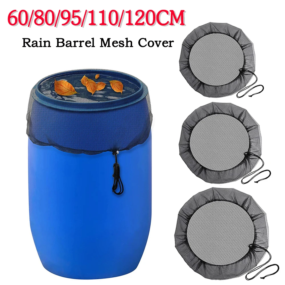 60-120cm-Rain-Barrel-Filter-Mesh-Adjustable-Drawstring-Garden-Rain ...