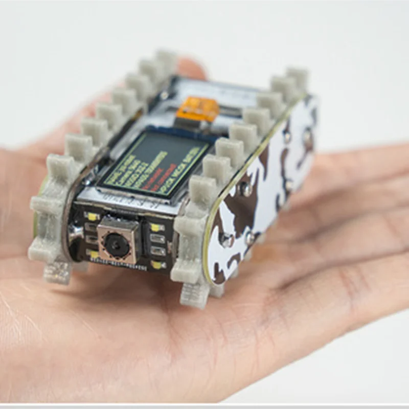 원쁠딜 Esp32 리모컨 탱크 모델 금속 섀시 트랙터 크롤러 밸런스 자동차 마운트 트럭 로봇 섀시 와이파이 Rc 스카우트 로봇