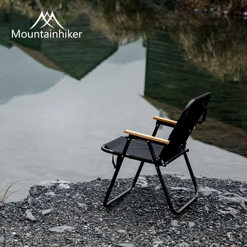 MOUNTAINHIKER-180KG-Load-Bearing-Folding-Chair-Steel-Support-Ripstop ...