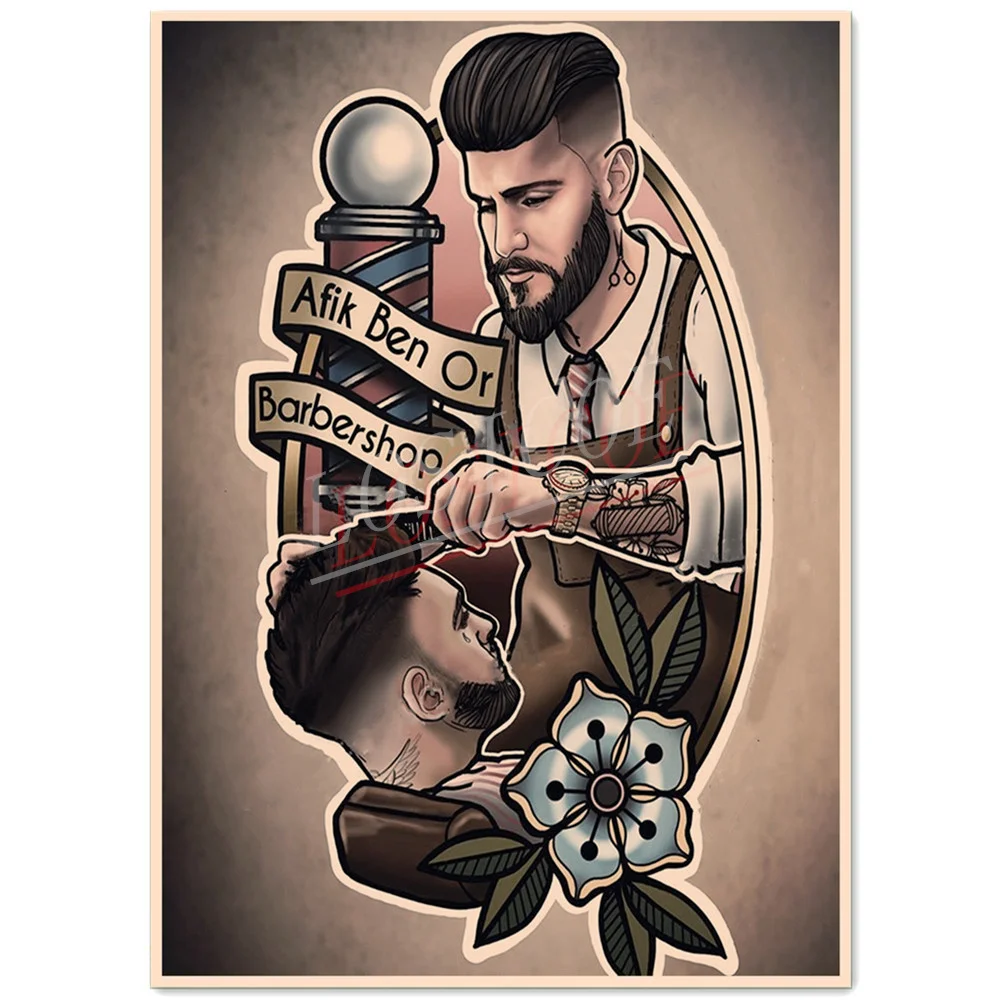 Barber Tattoo Drawings