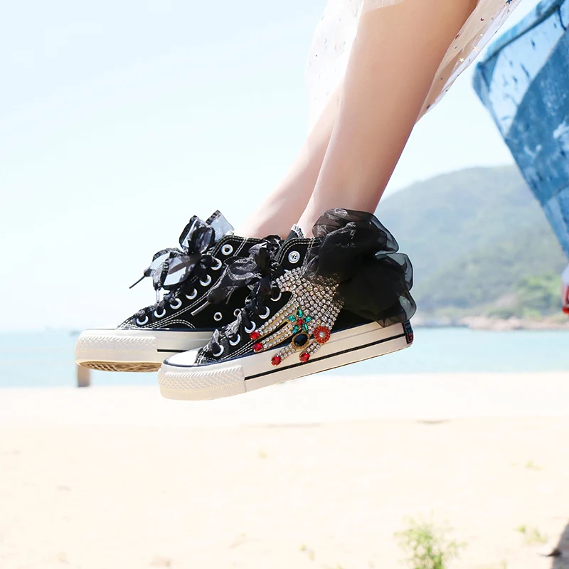 Fashion High Top Sneakers Womens | Cute High Top Sneakers Women - 2023 ...