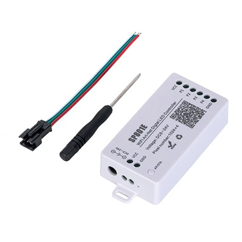 SP801E Wifi Art-Net LED Controller LED Panel Module WS2812B WS2811 ...