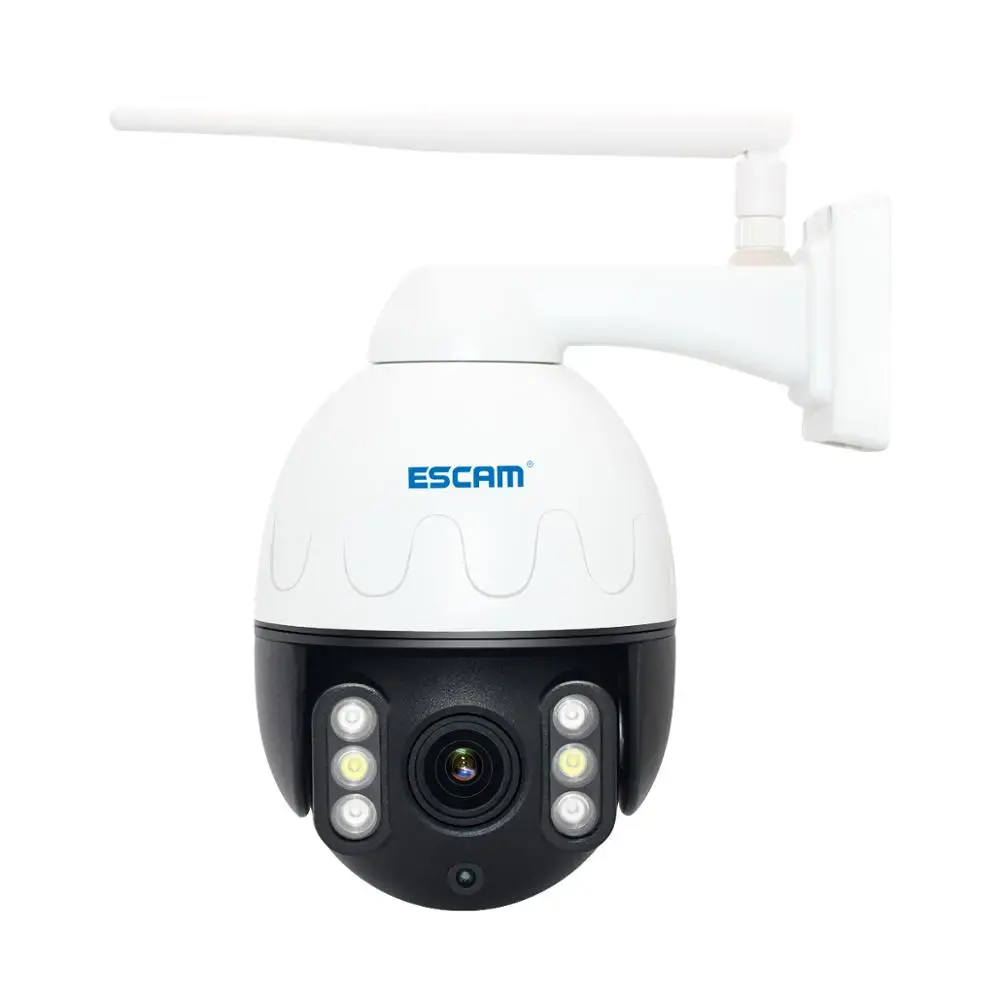 ESCAM cámara IP Q5068 H.265, 5MP, Pan/Tilt/4X Zoom, WiFi, impermeable ...