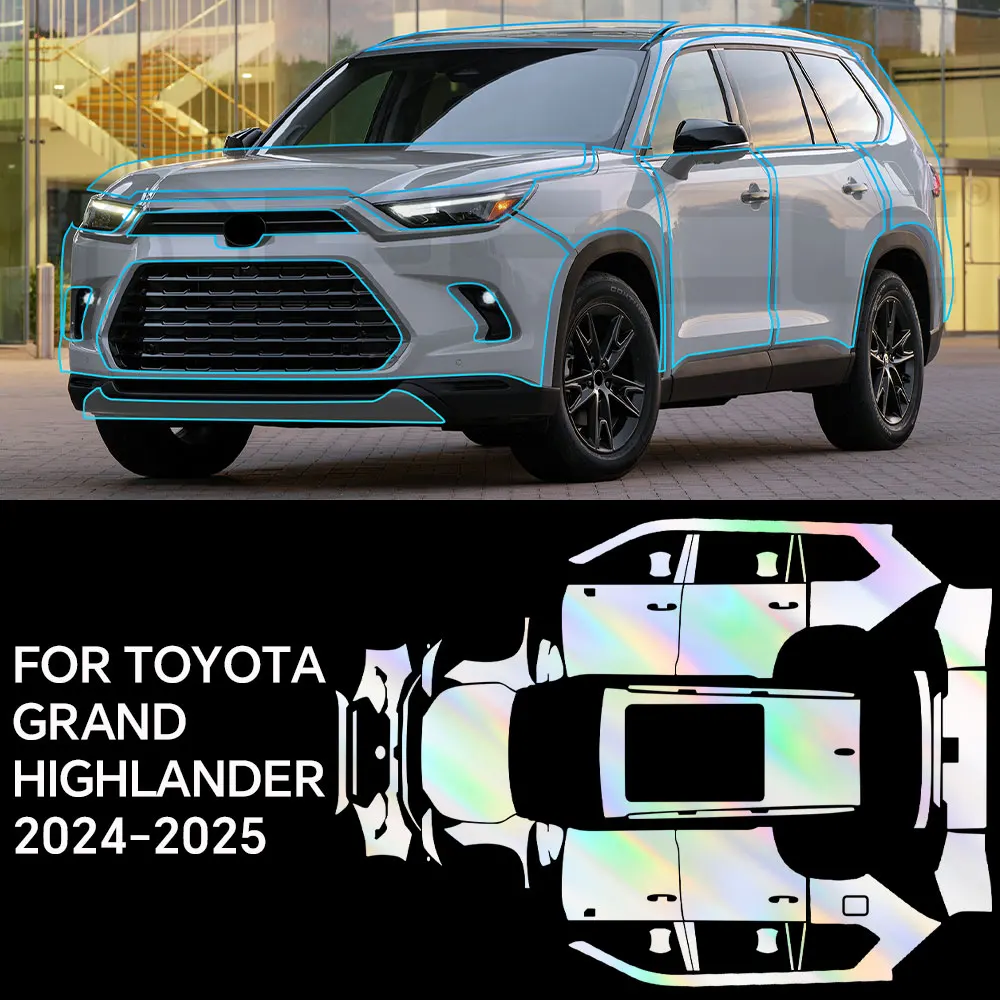 Custom For Toyota Grand Highlander 2024 TPU 8.5mil Film Paint ...