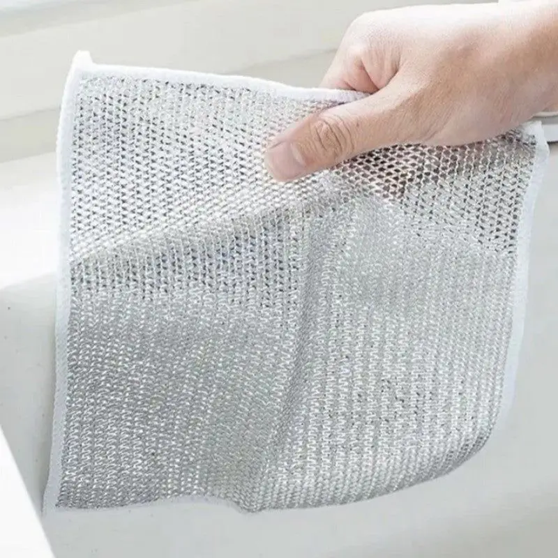 Silver-Cleaning-Cloth-Magic-Dish-Towel-Reusable-Non-Stick-Oil-Dishcloth ...