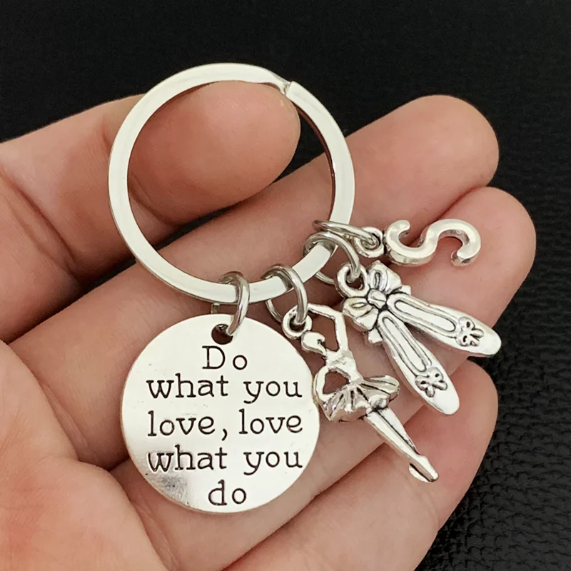 A-Z-Letter-Ballet-Dancer-Keychain-Ballet-Girl-Dance-Shoes-Keychain ...