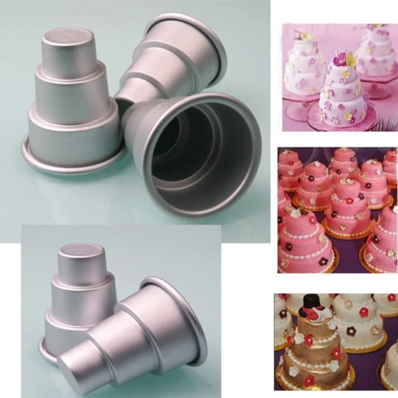 Multi-tier Cake Mold, Aluminum Alloy Kitchen Baking Tool, Pudding Cup ...