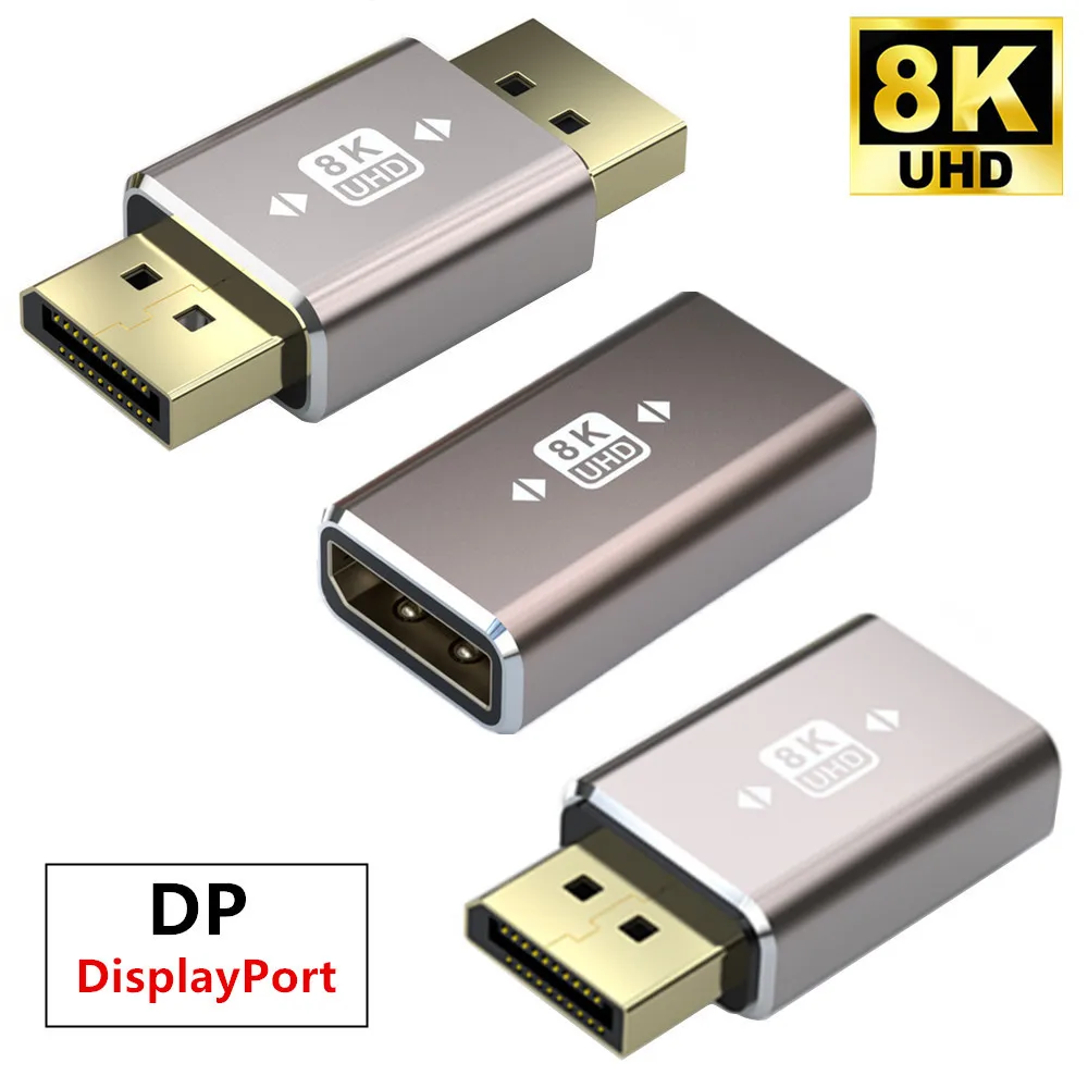 Angled DisplayPort Adapter, 8K@60Hz Male to Female 90 Degree Right ...