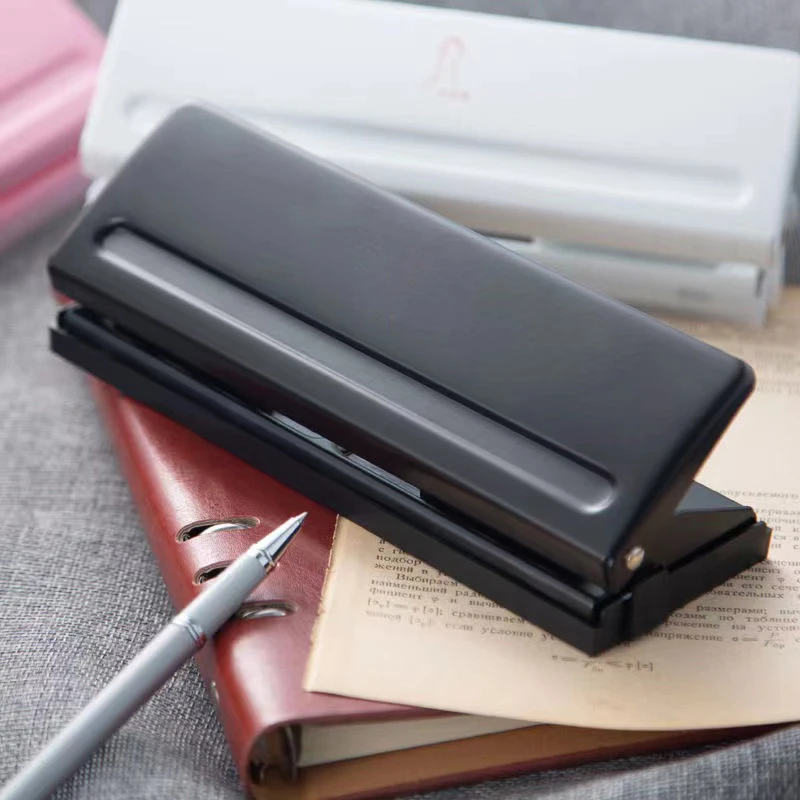 Adjustable 6 Holes Paper Puncher Loose-leaf Punching Machine Paper ...