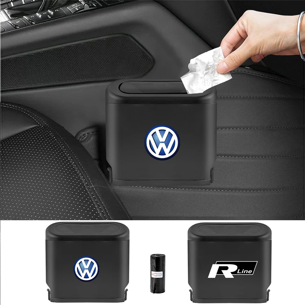 Portable-Car-Garbage-Can-with-Lid-Automotive-Garbage-Storage-Box ...