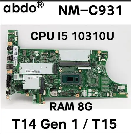 Lenovo Thinkpad T14 Gen 1 /T15 노트북 마더보드. gt4a0 gt5a1 gp4a0 gp5a1 gt4a2 ...