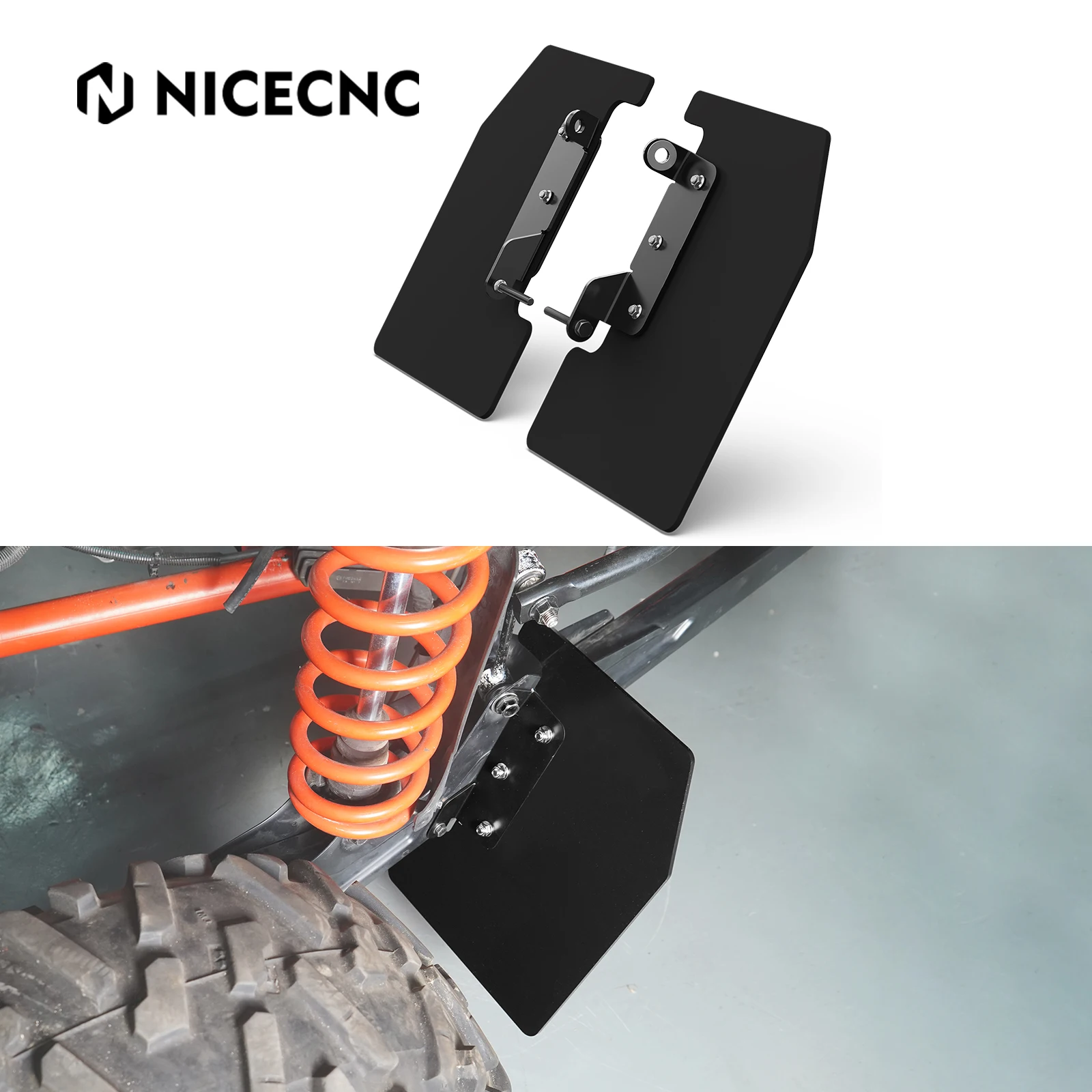 UTV Mud Guard Accessories A & UTV PRO Rear Fender Deflector For Can-Am ...