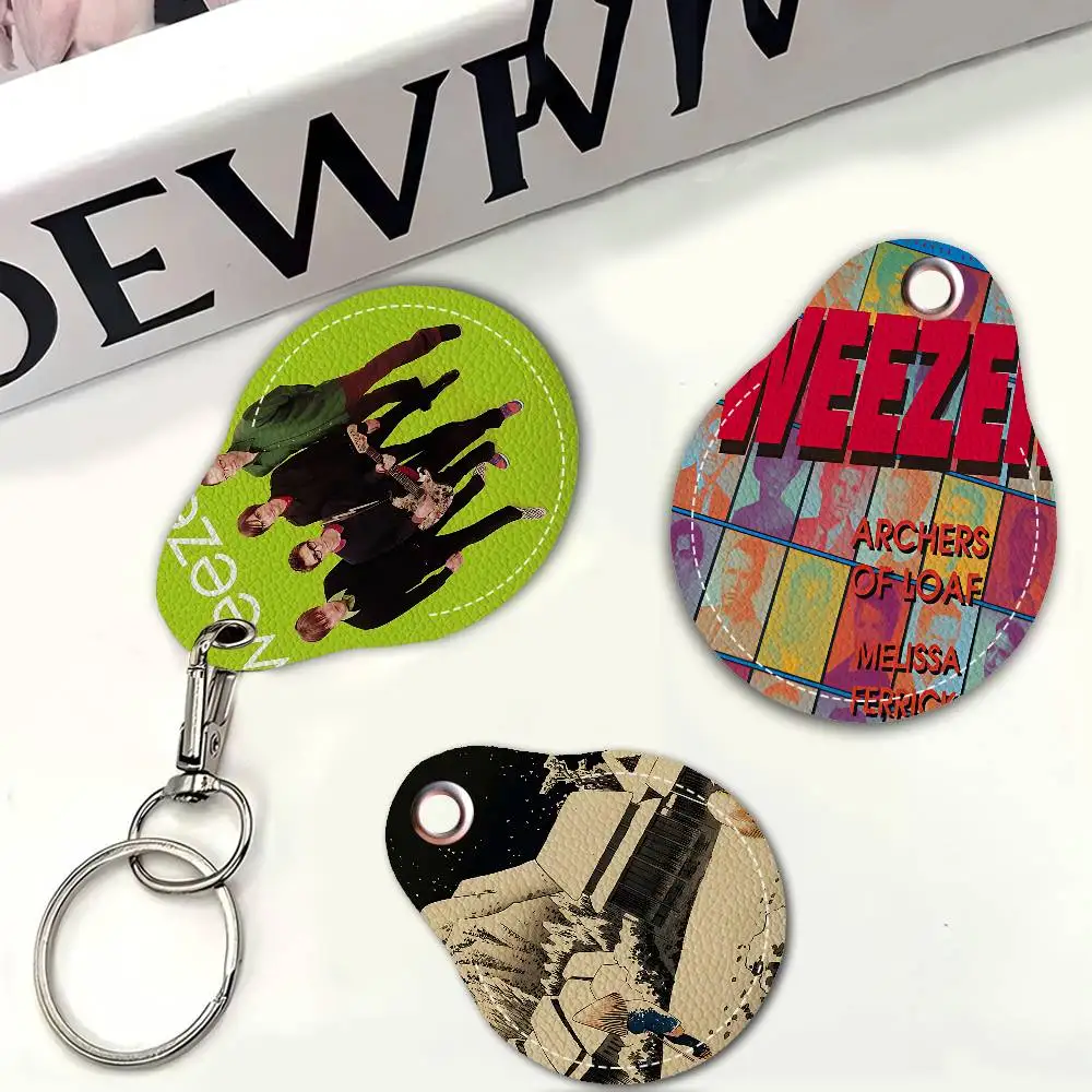 Weezer Music Band Leather Access Card Holder, Water Drop Keychain, Bus ...