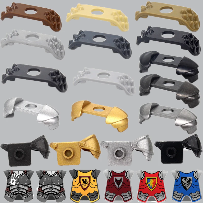 Medieval-Red-Lion-Black-Eagle-Knights-Armor-Building-Blocks-Military ...