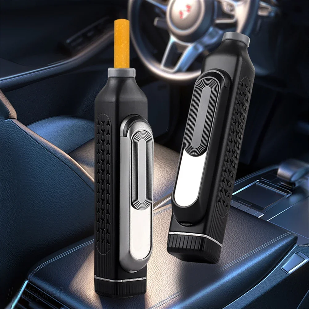 Car-Ashtray-Cigarette-Holder-With-USB-Charging-Coil-Lighter-Portable ...