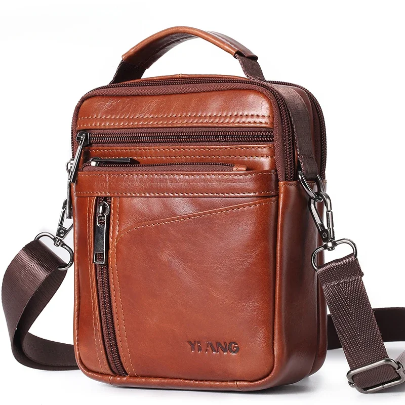 Design-Brand-Genuine-Leather-Men-s-Cross-body-Messenger-Bags-Male ...
