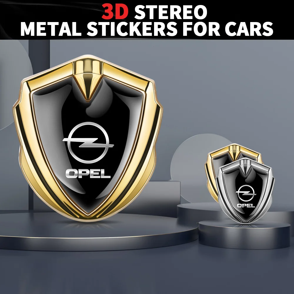 Pegatina de Metal para guardabarros lateral de coche, 1 uds, emblema ...