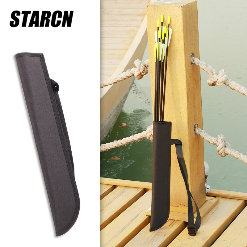 Archery-Crossbow-Bolts-Quiver-Arrow-Tube-Hip-Oxford-Waist-Hung-Carrying ...