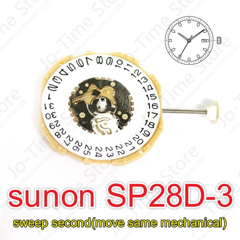 SP28-Movement-Chinese-Sunon-SP28d-3-Movement-Sweep-Second-Movement-With ...