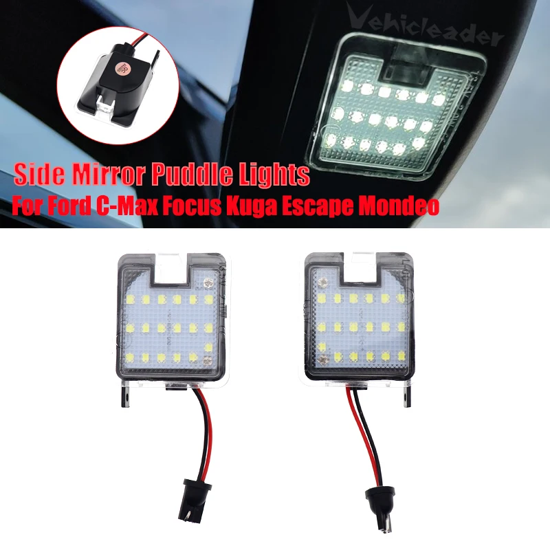 2x Canbus Car LED Under Side Mirror Puddle Lights Lamp No Error Super ...