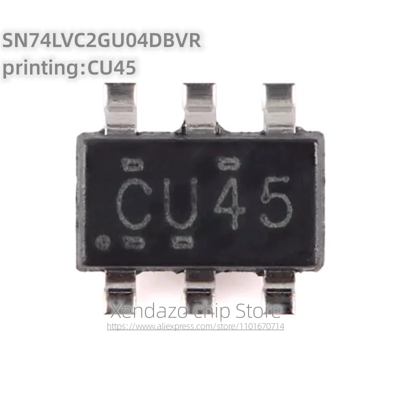 10pcs/lot SN74LVC2GU04DBVR printing CU45 SOT-23-6 package Original ...