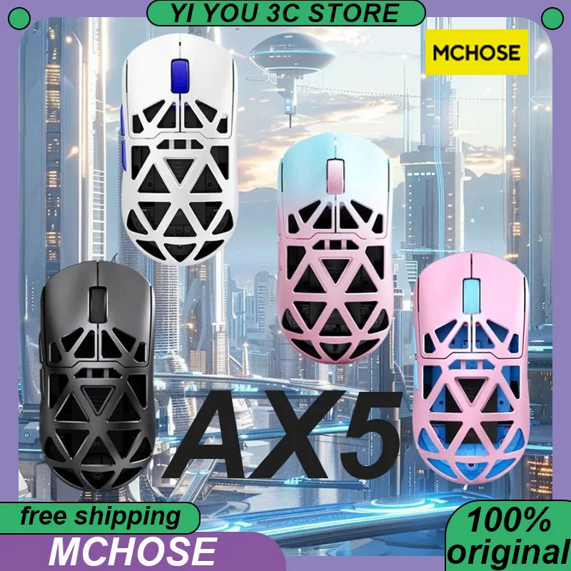 Mchose-AX5-Magnesium-Alloy-Wireless-Tri-mode-Esports-Lightweight-Mouse ...