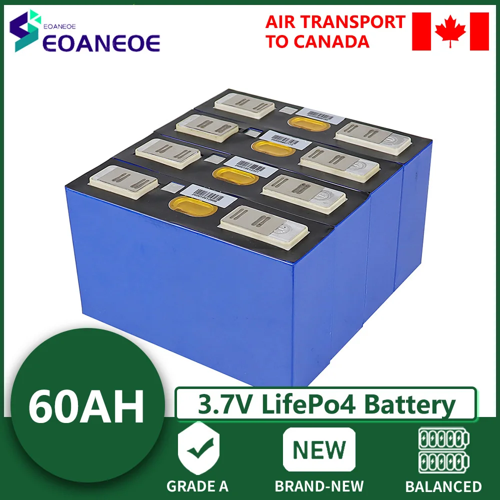 1-32PCS 3.7V 60AH Lifepo4 Battery Grade A Lithium Iron Phosphate ...
