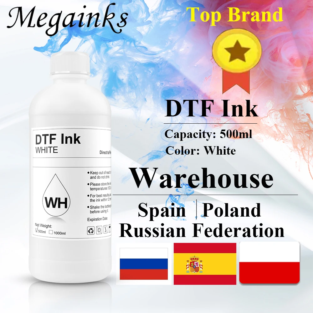 500ml-white-DTF-ink-For-DTF-Ink-For-Epson-L1800-L800-L805-I3200-7880 ...