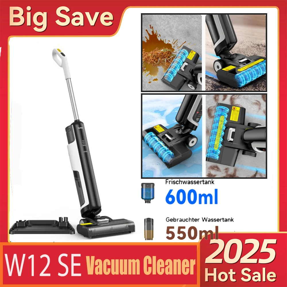 Redkey W12 SE 2 in 1 Cordless Wireless Wet Dry Smart Mop Washing ,55000 ...