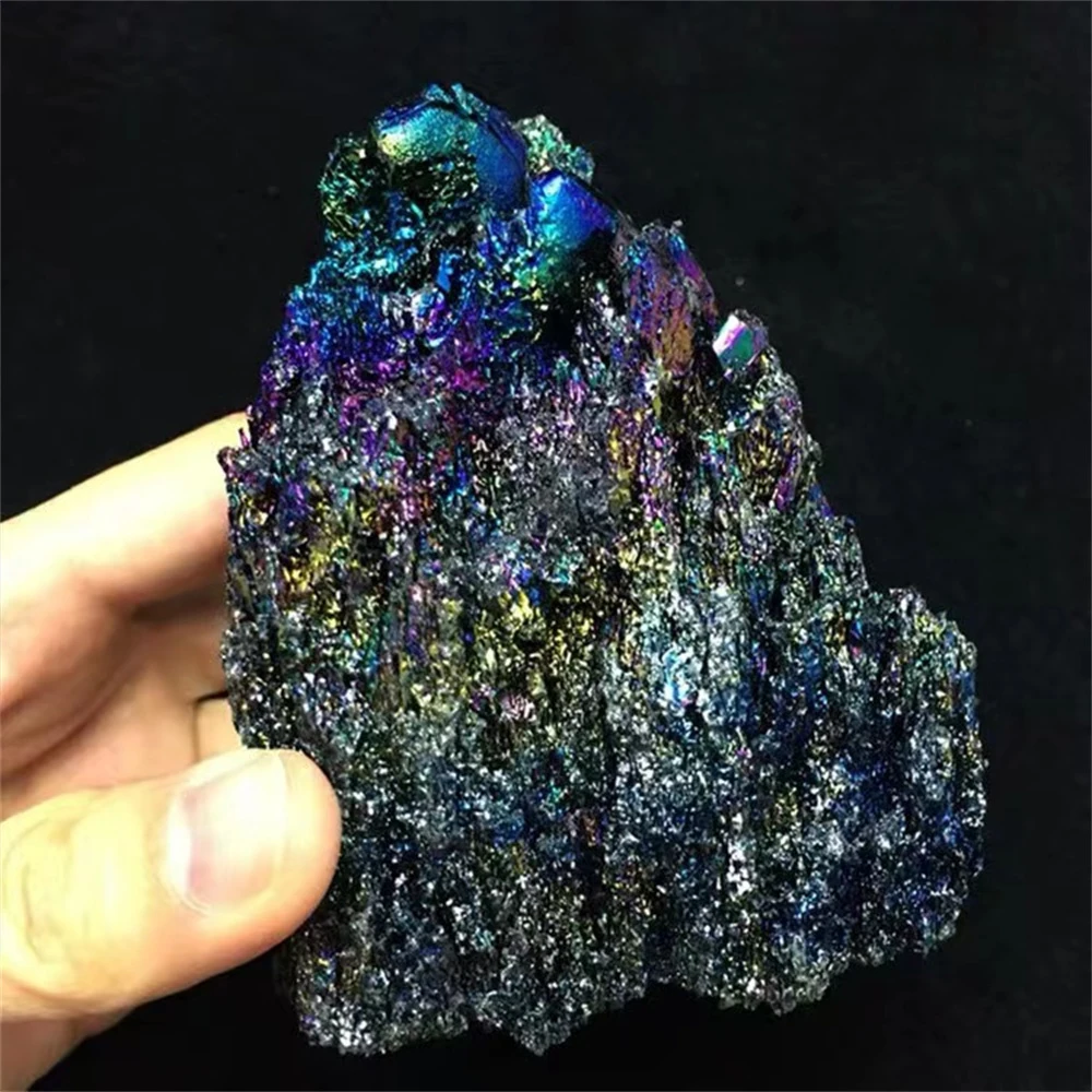 Colorful Carborundum Natural Stone Specimen Silicon Carbide Black ...