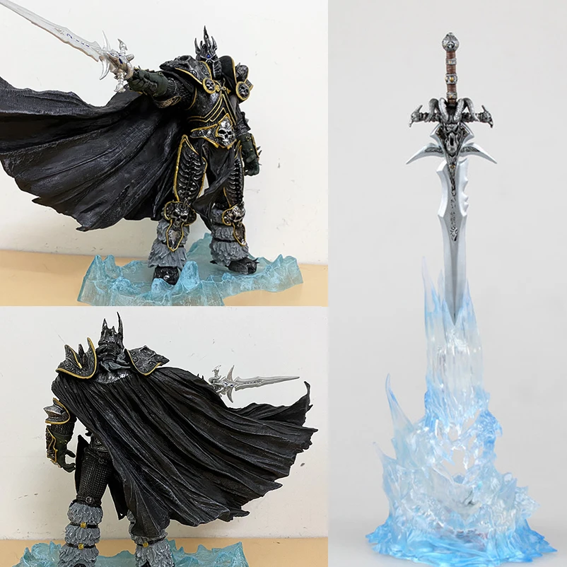 26cm Lich King Arthas Figure Game Movie Anime Figurine Wow Fall Of The ...