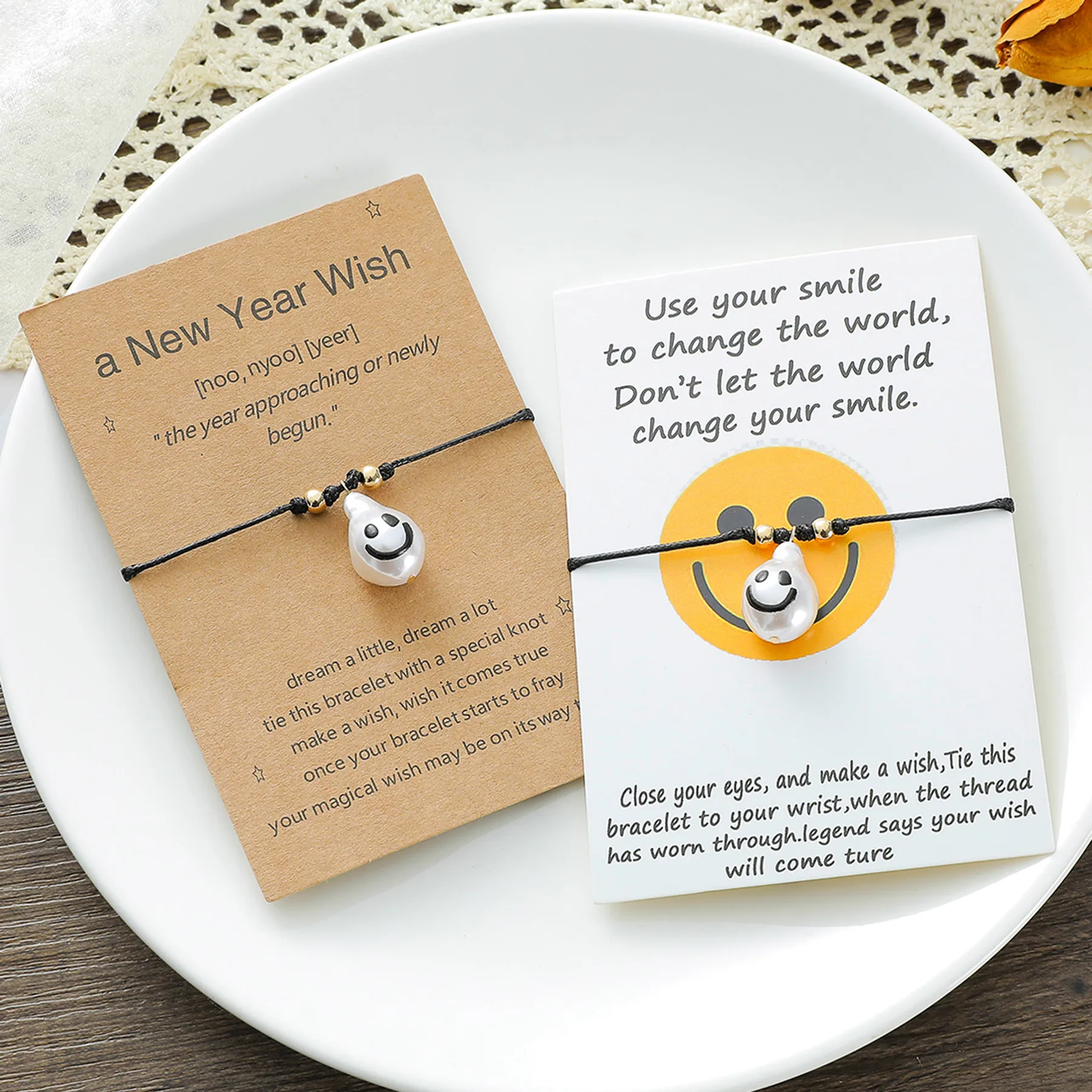 New-Handmade-Wax-Rope-Woven-Adjustable-Card-Bracelet-Hip-Hop-Versatile ...