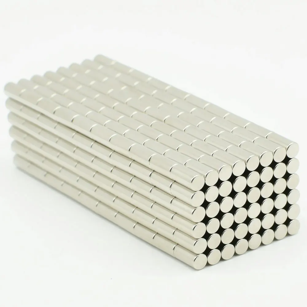 NdFeB Mini Small N42 Magnet Cylinder Dia. 3x4 mm Neodymium Sensor ...