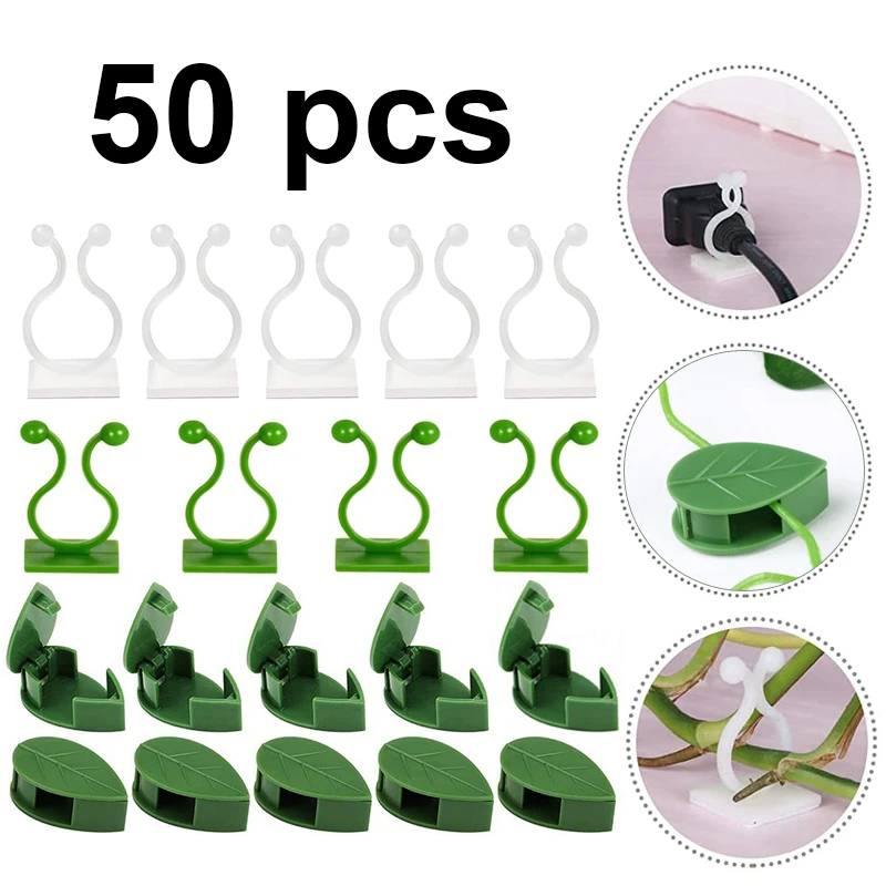 Plant Climbing Wall Fixture Clip | Plant Wall Climbing Hooks - 25pcs ...