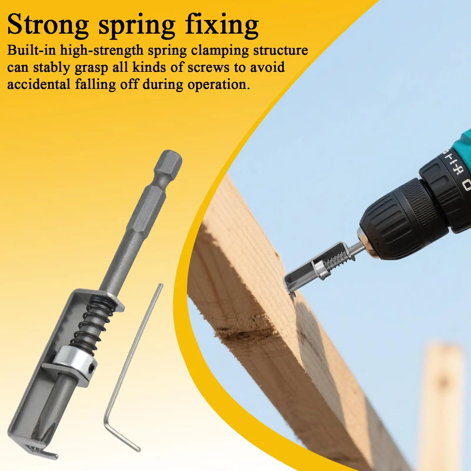 Screw Holder For Drill Spring-Loaded Screw Holder Bit Retaining Adapter ...