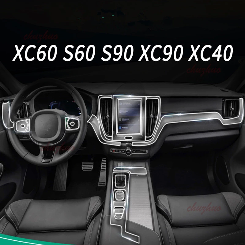 TPU-Transparent-Film-for-Volvo-XC60-18-22-Car-Interior-Protection ...