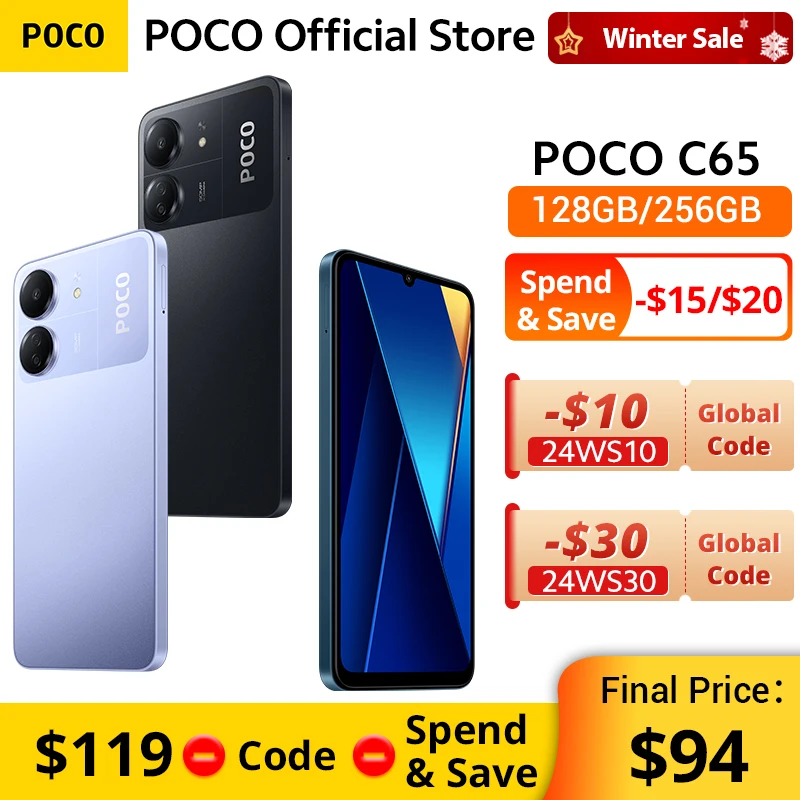 POCO-C65-Global-Version-128GB-256GB-MediaTek-Helio-G85-Octa-Core-NFC ...