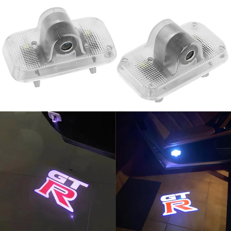 2Pcs LED Car Door Welcome Light Courtesy Projector Ghost Shadow Lamp ...