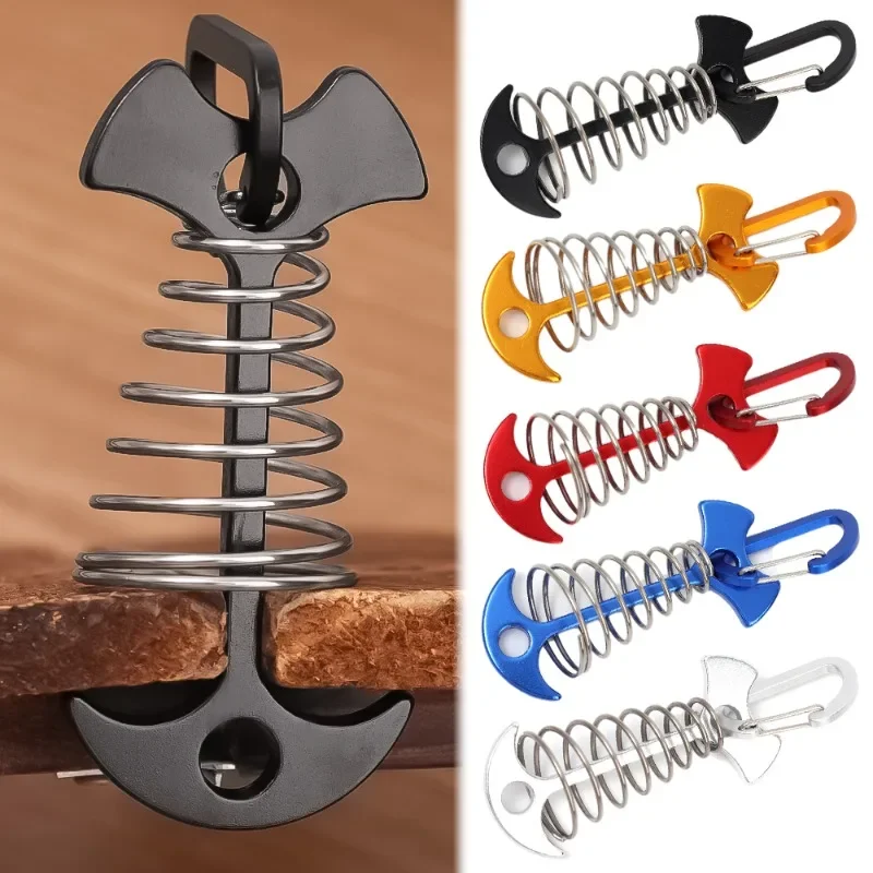 5-1pcs-Deck-Anchor-Pegs-Fishbone-Tent-Stakes-with-Spring-Buckle ...